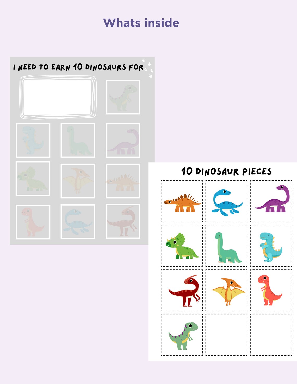 Dinosaur Themed Token Board, Token Economy Token System Reward Board ...