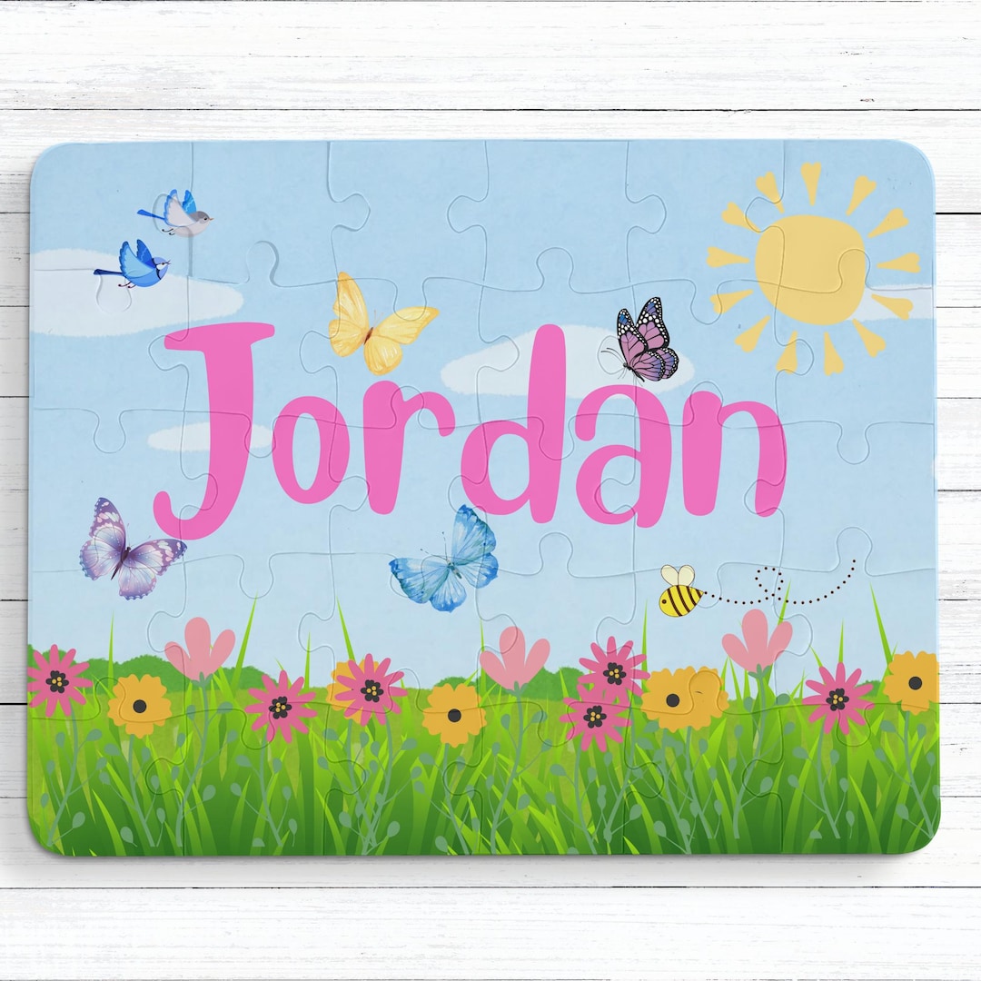 Custom Kids Puzzle With Name - Personalized 30-piece Jigsaw Puzzle ...
