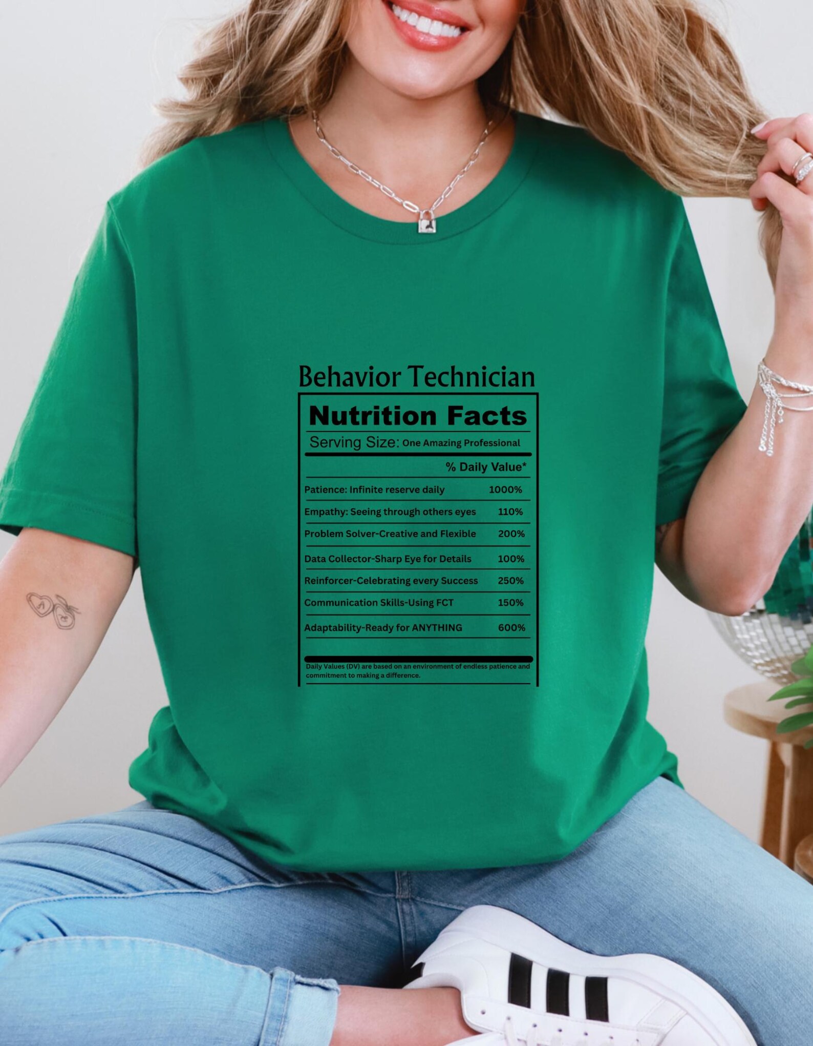 Nutrition Facts T-shirt for Behavior Technician Unisex Tee Perfect Gift ...