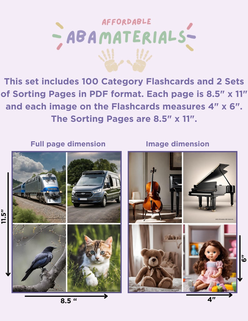 Category Printable Flashcard Bundle: Things That Go Together Set With ...