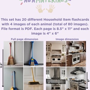 Around the House Printable Flashcards- 20 Children Flashcards, Print at ...