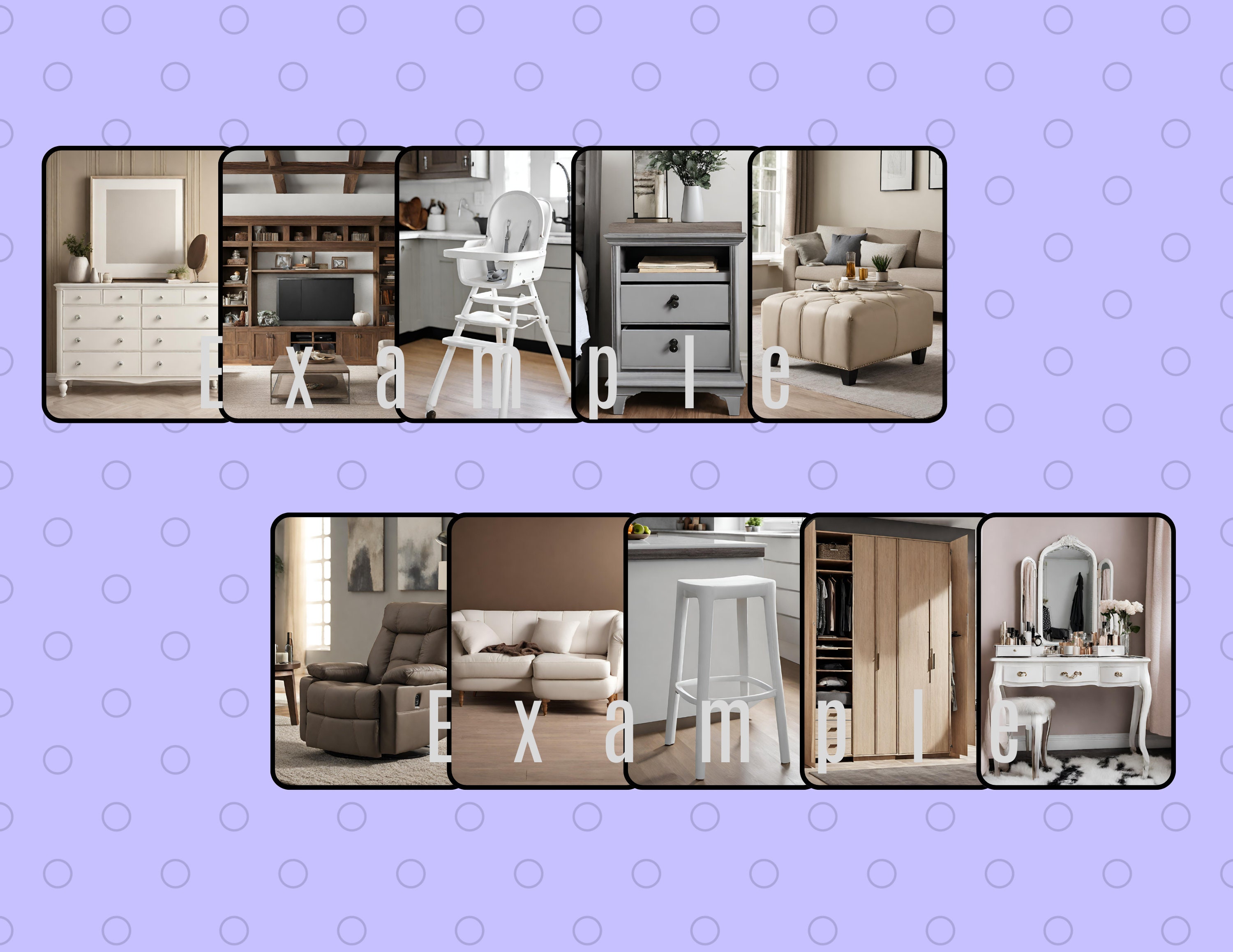 Furniture Flashcards - 20 Printable Furniture Flashcards for Kids Flash ...