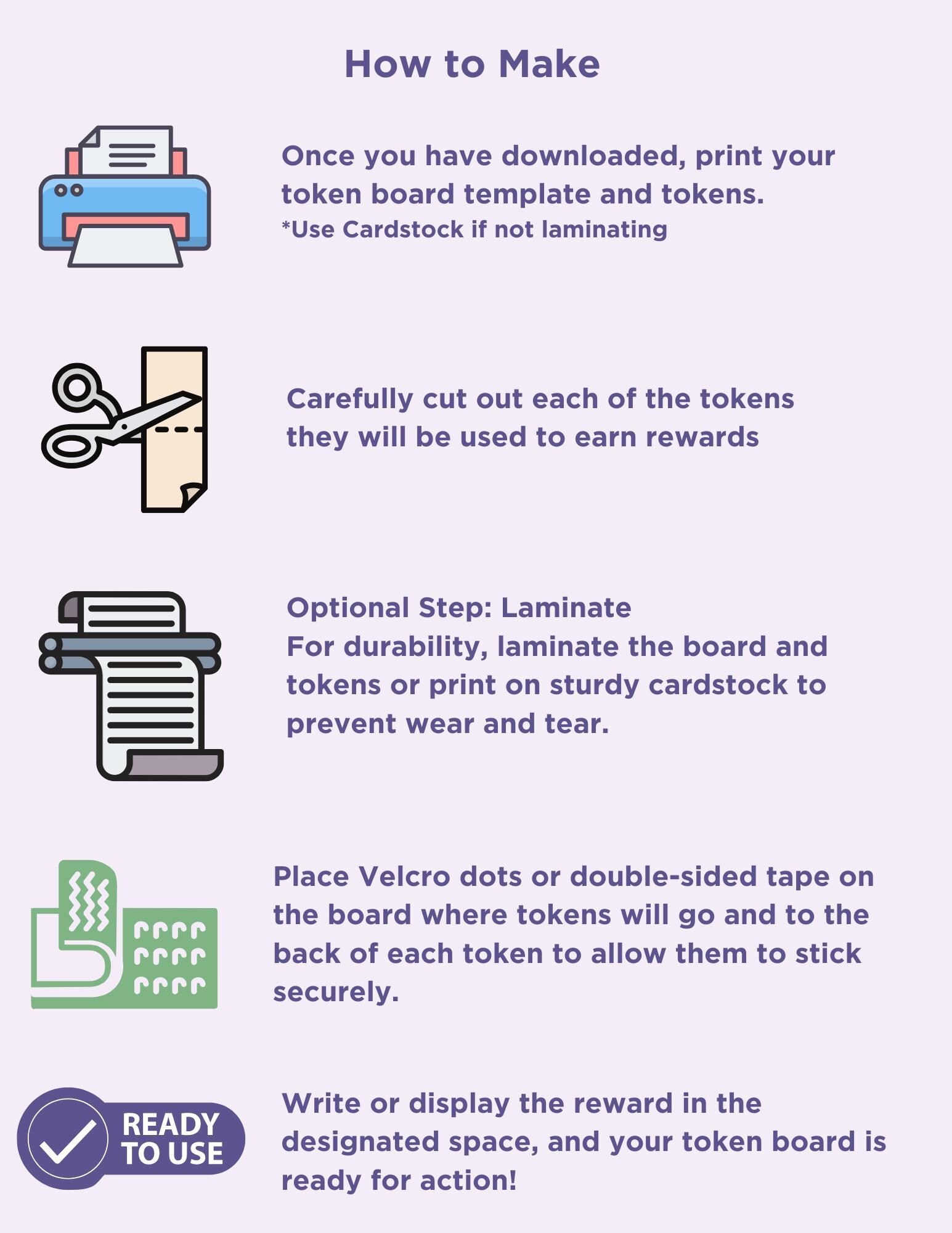 Flower Themed Token Board, Token Economy Token System Reward Board ...
