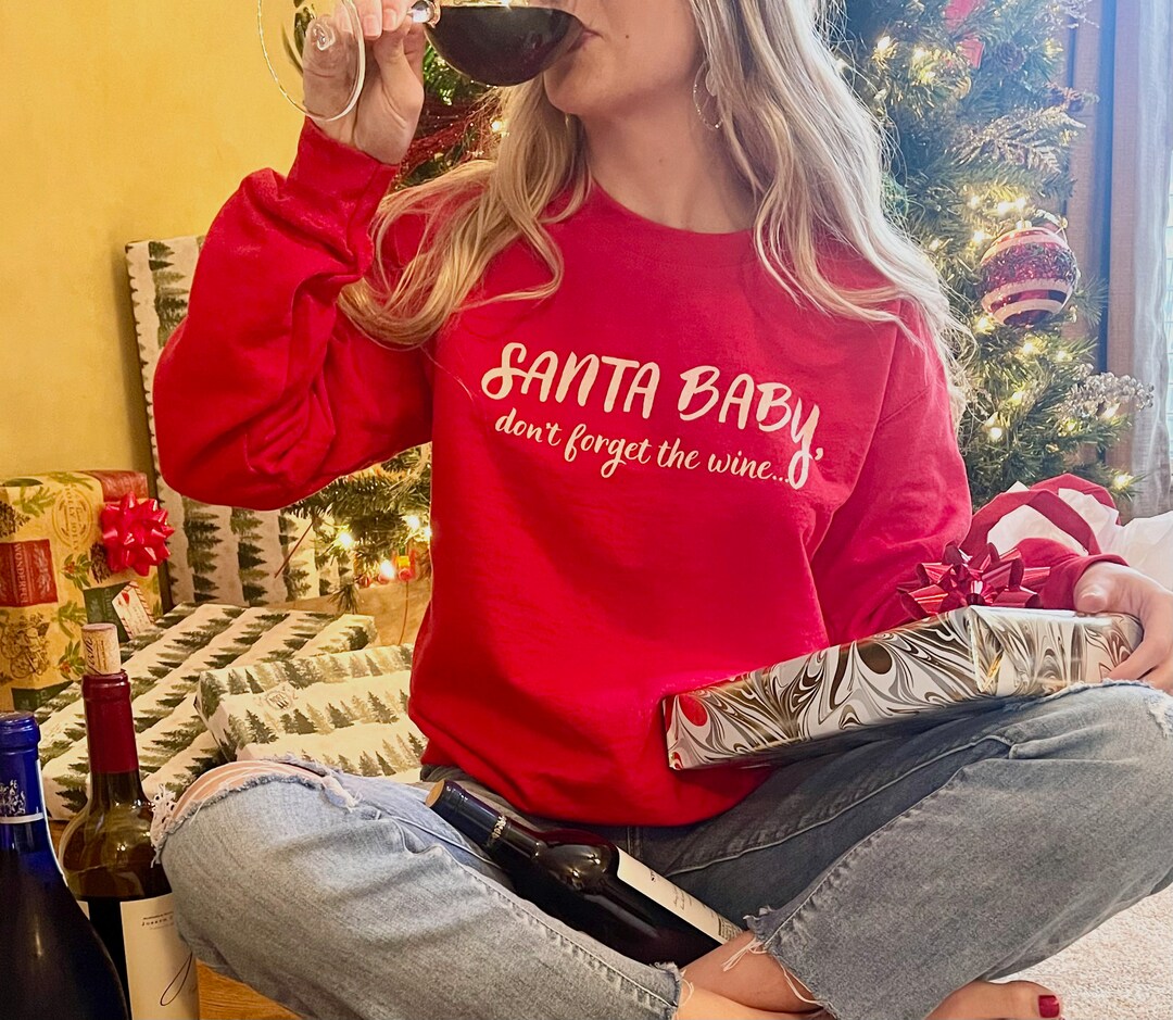 Christmas Wine Sweater - Holiday Sweater - Etsy