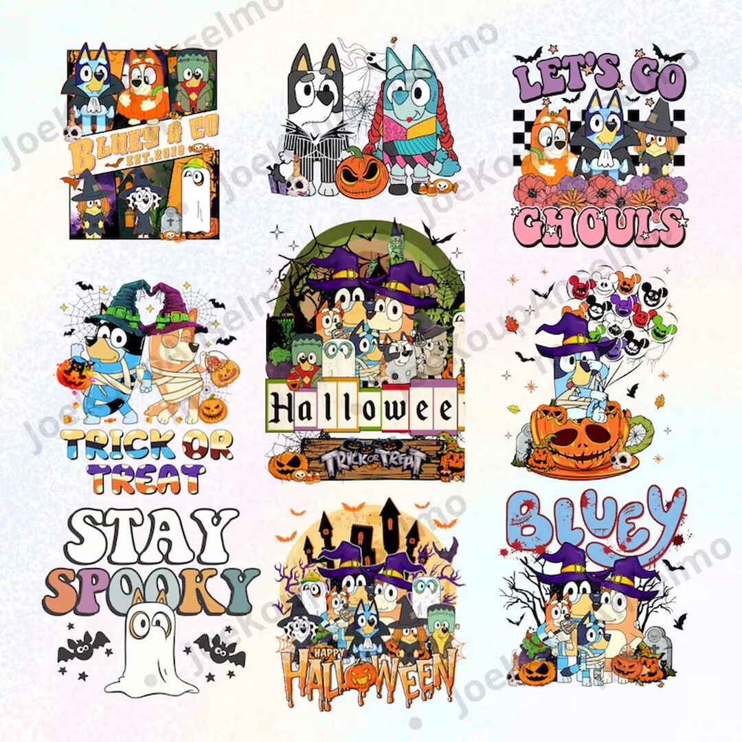 Bluey Halloween Png, Horror Character Png, Bluey Characters png, Bluey ...