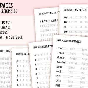 Cute Handwriting Practice Sheet, Neat Handwriting Workbook, Cute Hand ...