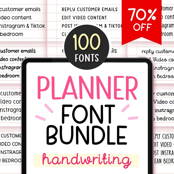 Font Bundle - Etsy