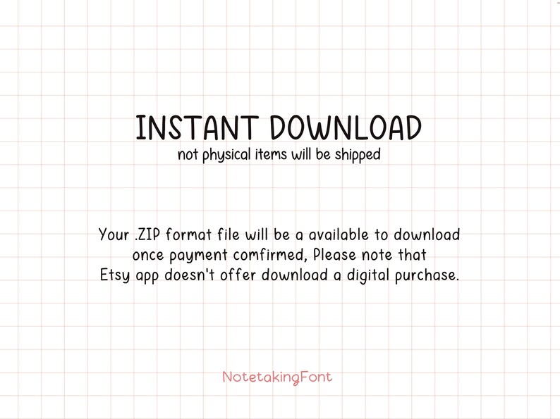 Handwritten Font Goodnotes Simple Font Study Digital Note Cute Font ...