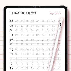 Cute Handwriting Practice Sheet, Neat Handwriting Workbook, Cute Hand ...