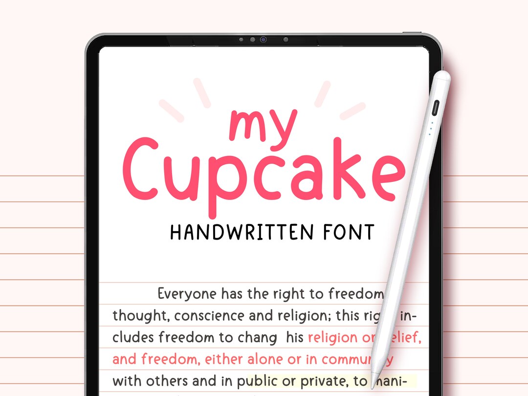 Handwritten Font Goodnotes, Simple Font Study Note Font Cute Font Neat ...