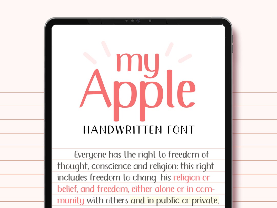 Neat Handwriting Font for Note, Neat Font Handwritten Digital Font ...