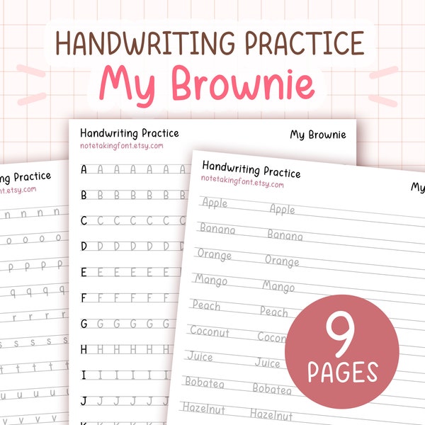 Hand Lettering Workbook - Etsy