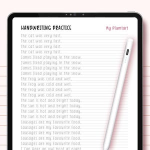 Cute Handwriting Practice Sheet, Neat Handwriting Workbook, Cute Hand ...