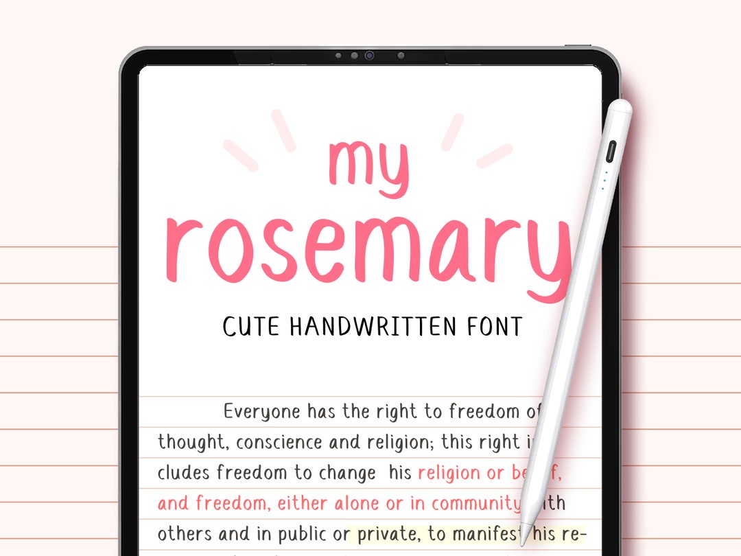 Handwritten Neat Font for Goodnotes Digital Font Planner Handwriting ...