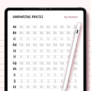 Cute Handwriting Practice Sheet, Neat Handwriting Workbook, Cute Hand ...