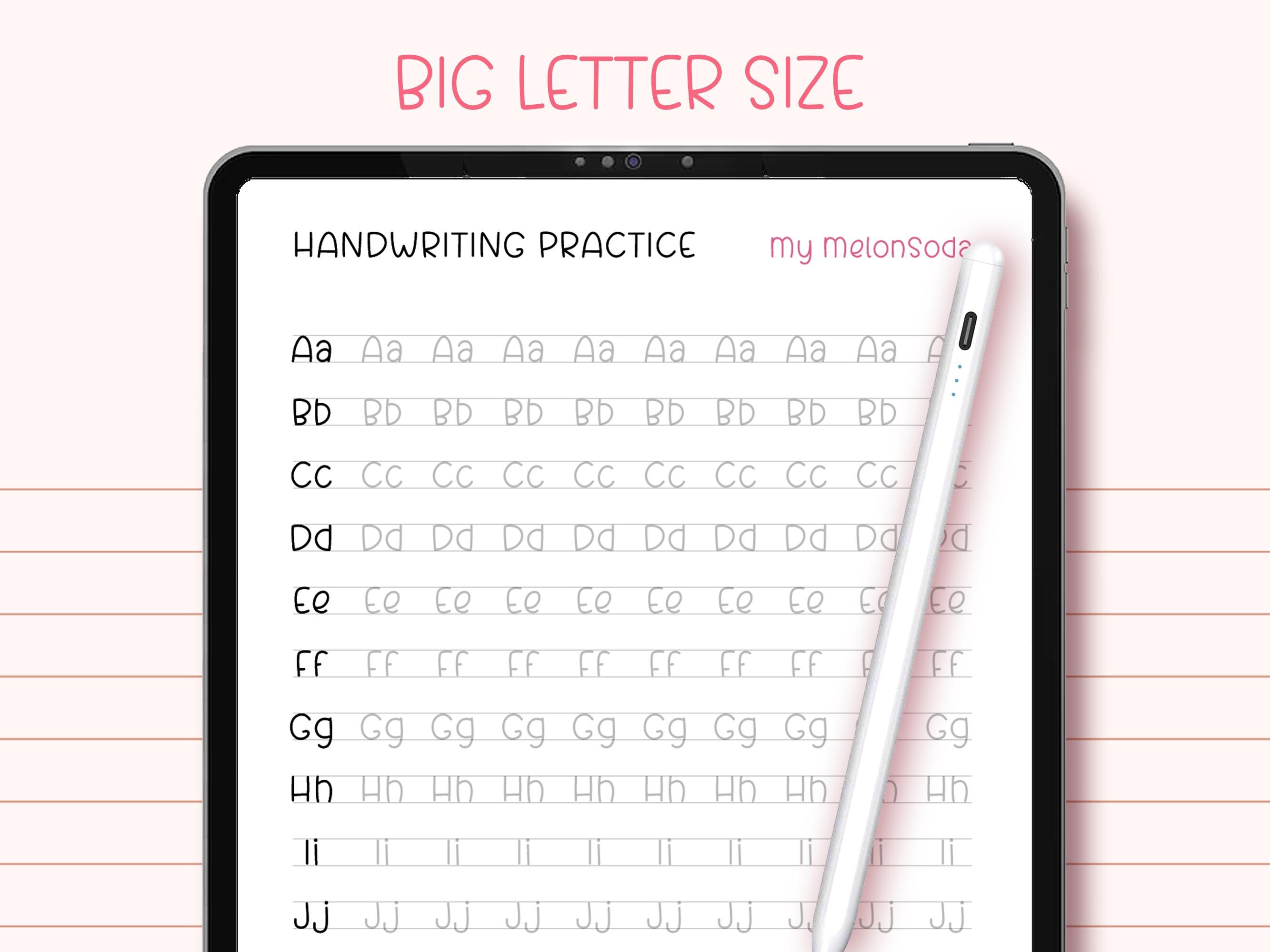 Cute Handwriting Practice Sheet, Neat Handwriting Workbook, Cute Hand ...