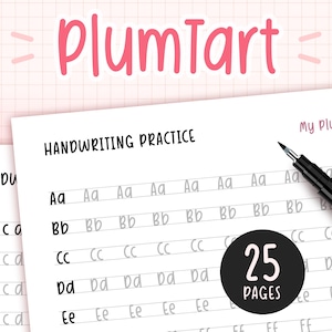 Cute Handwriting Practice Sheet, Neat Handwriting Workbook, Cute Hand ...