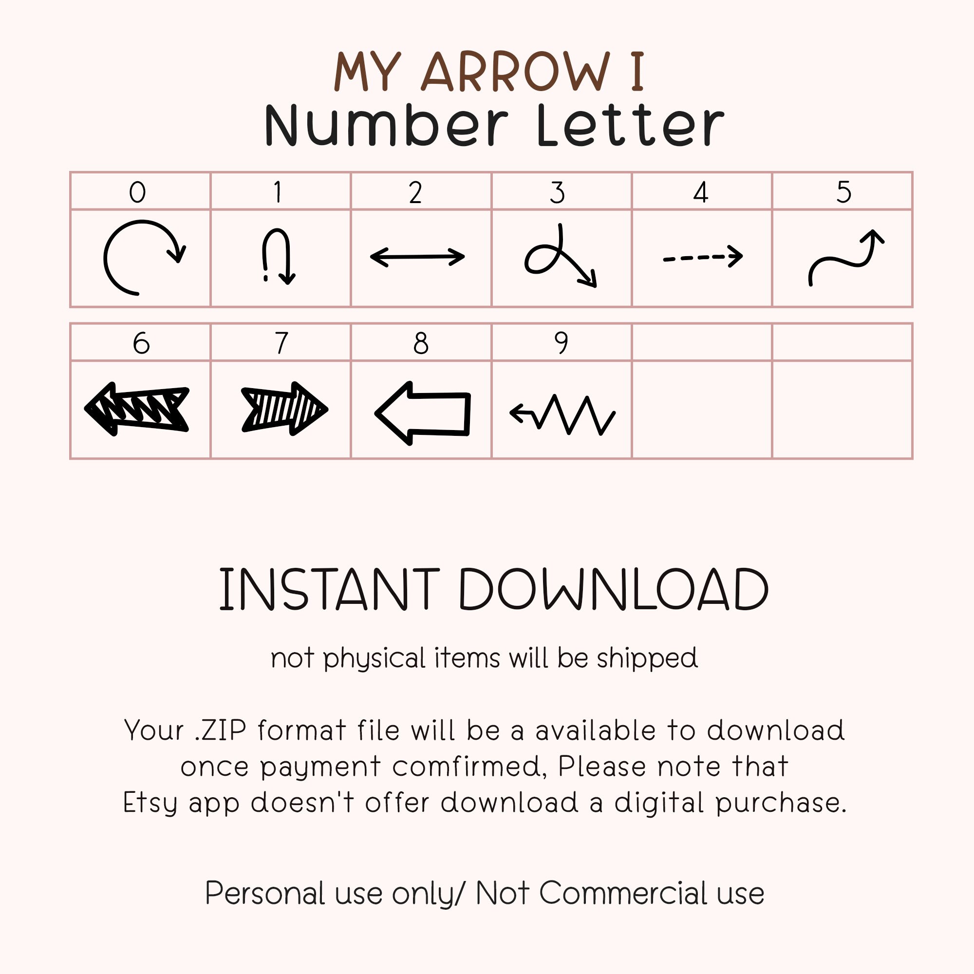 Arrow Doodle Font Arrow Dingbats Font Cute Arrows Font Cute - Etsy