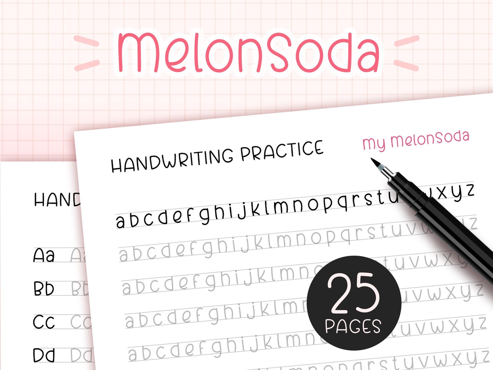 Cute Handwriting Practice Sheet, Neat Handwriting Workbook, Cute Hand ...