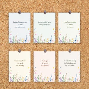 Affirmation Cards for Earth-conscious Living – 54 Printable Mindful ...