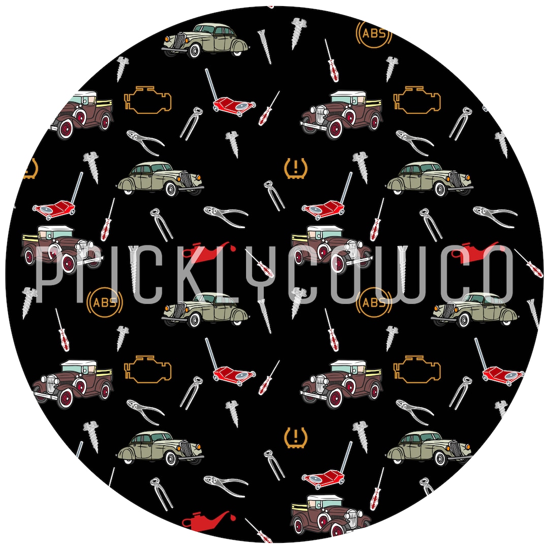 Classic Car Mechanic Seamless File-digital Download-instant Download ...