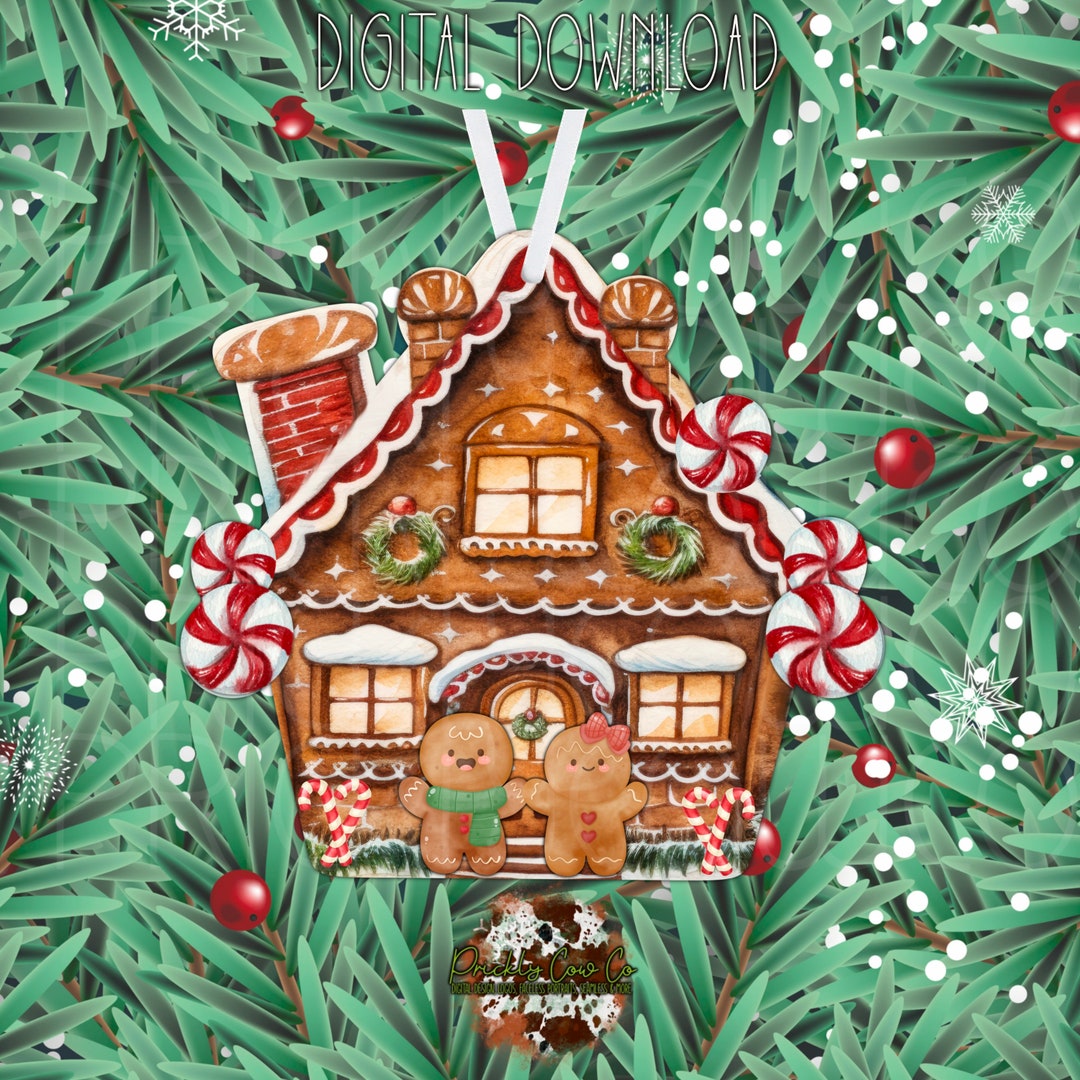 Ginger Bread Sublimation Couple and House -DIGITAL Download-gingerbread ...
