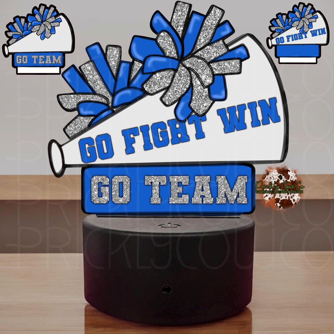 Cheer Pompom, Megaphone Sublimation Light Base Design-digital Download ...