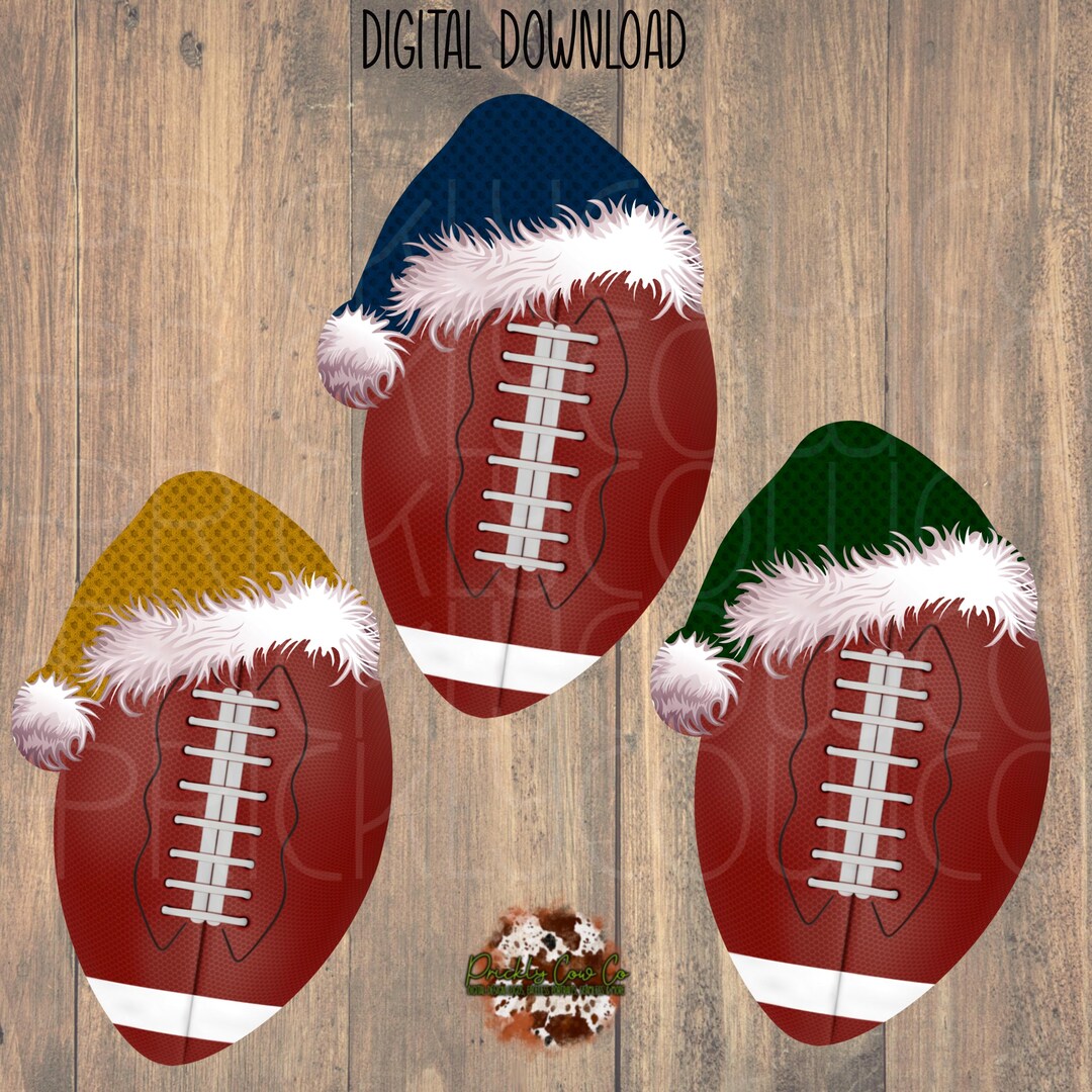 Sublimation Football Santa Hat Design-digital Download-santa-football ...