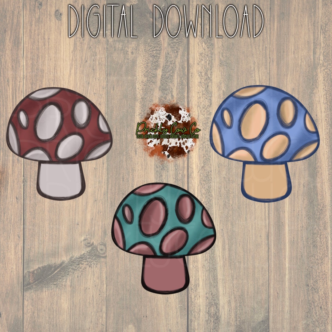 Boho Cutie Sublimation Mushroom Design-digital Download-mushie-bohemian ...