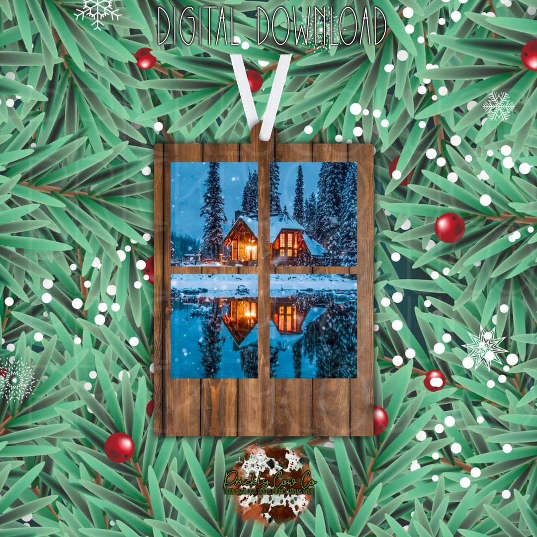Christmas Sublimation Window -DIGITAL Download-christmas-window-winter ...