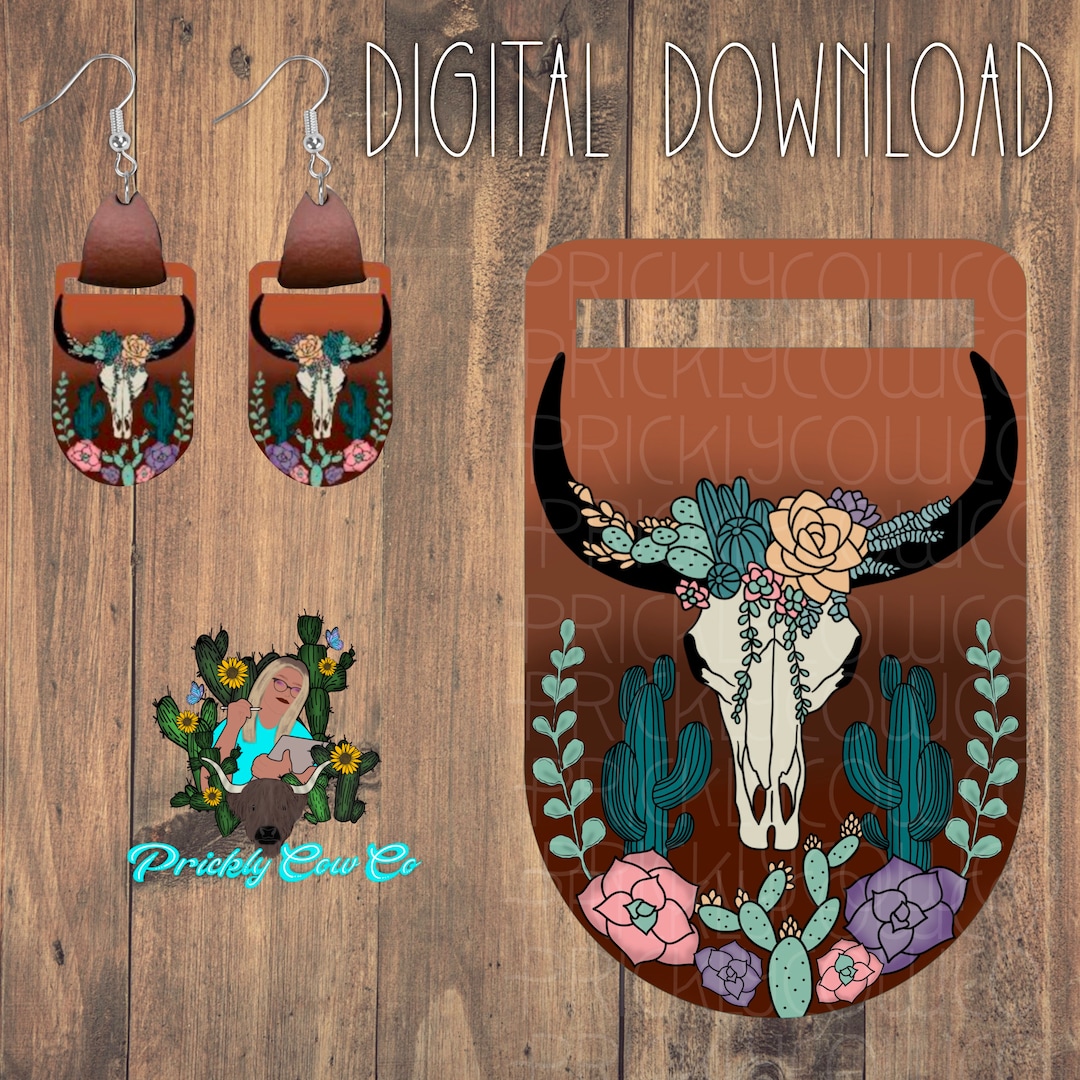 Western Bull Cactus Sublimation Png-digital Download-cacti-succulent ...