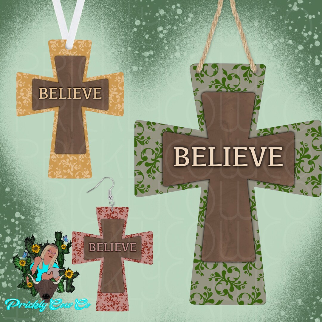 Religious Holiday Cross Png-digital Download-digital File-paisley ...