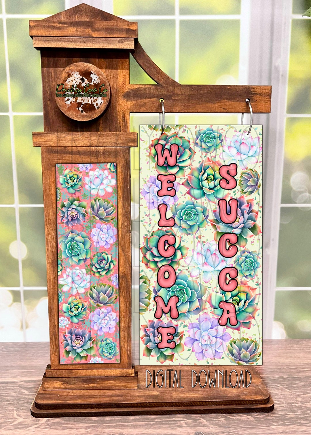 Welcome Succa Succulent Sublimation Design-digital Download-instant ...
