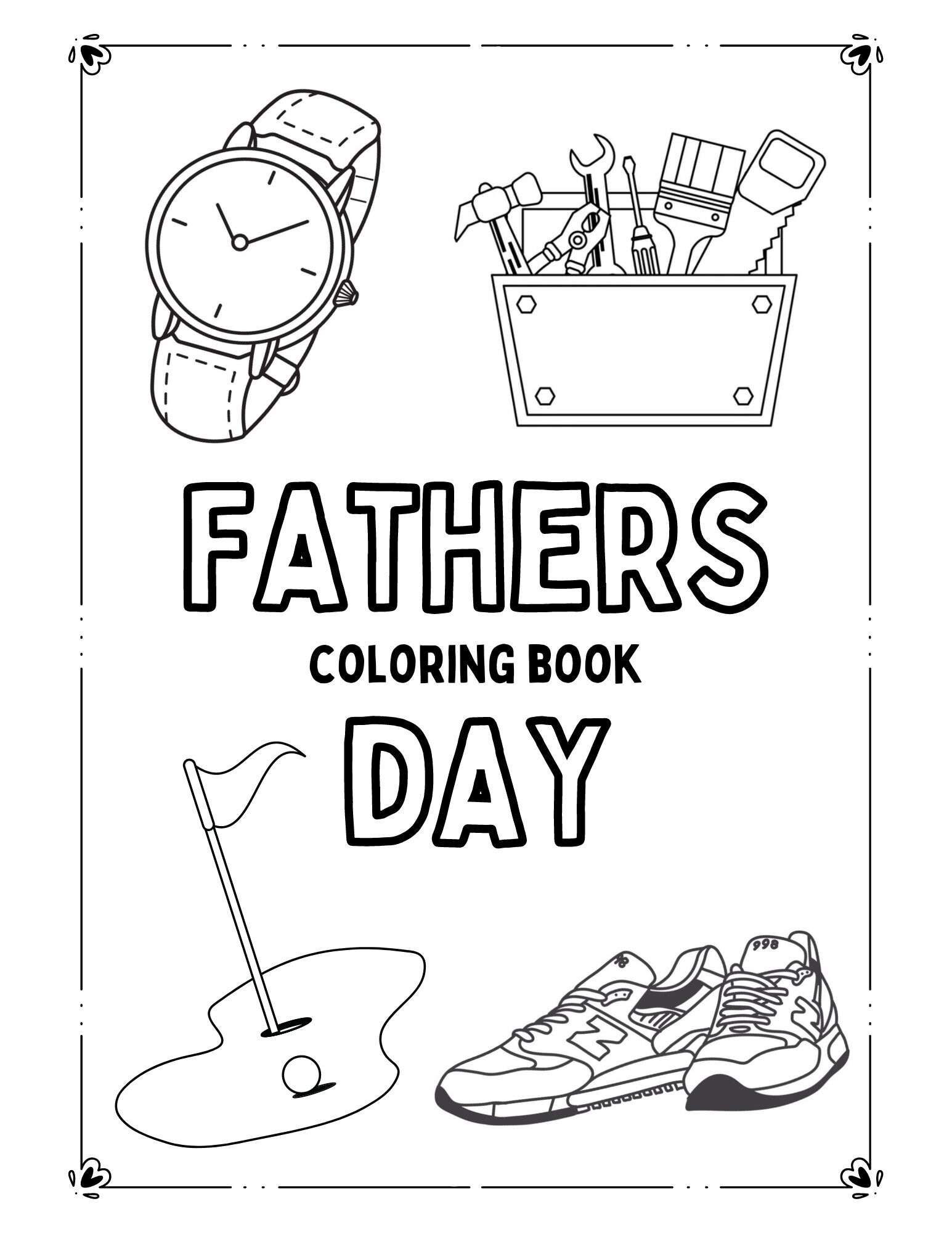 Fathers Day Coloring Book - Etsy