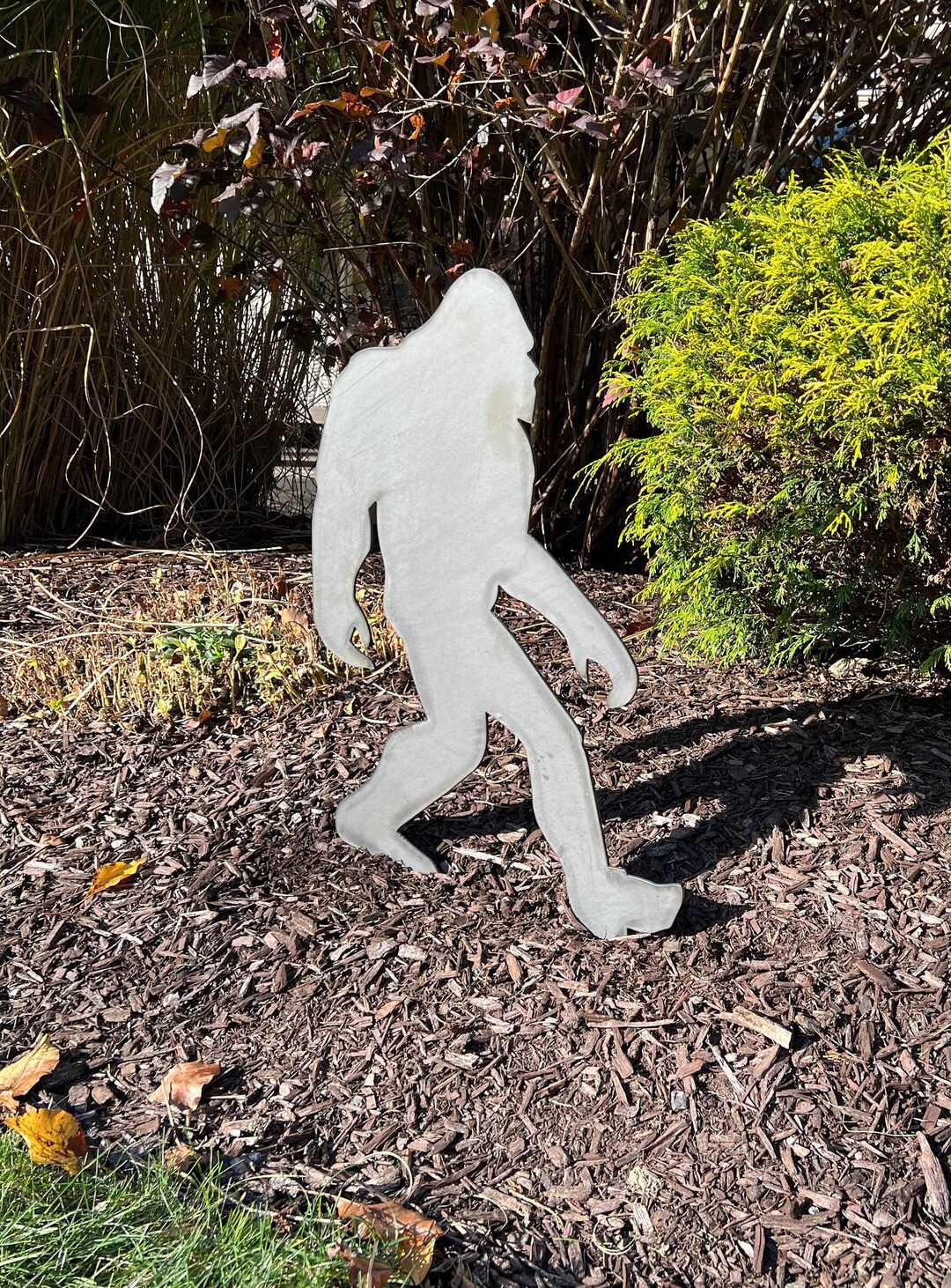 Metal Sasquatch Garden Stake | Bigfoot Metal Yard Art - Etsy