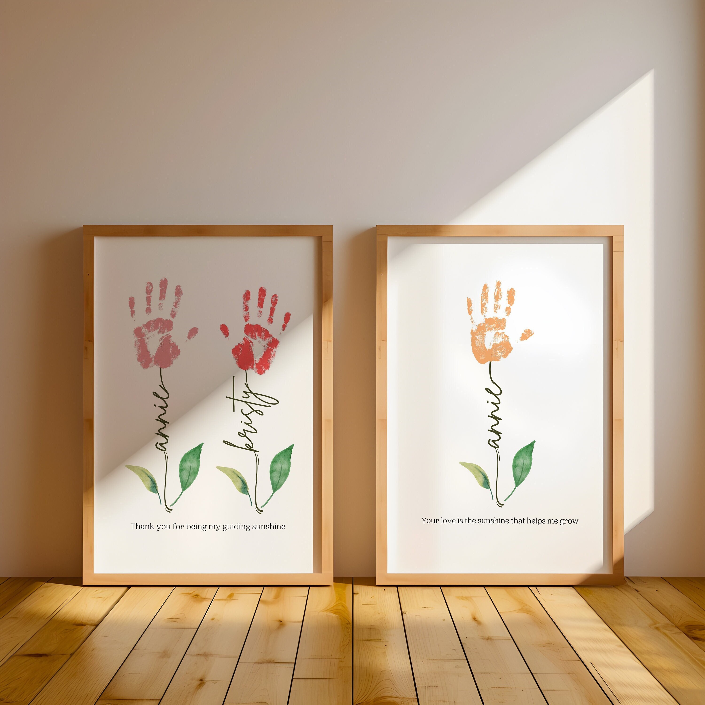 Custom Handprint Teacher Appreciation Gift Wall Art DIY Handprint ...