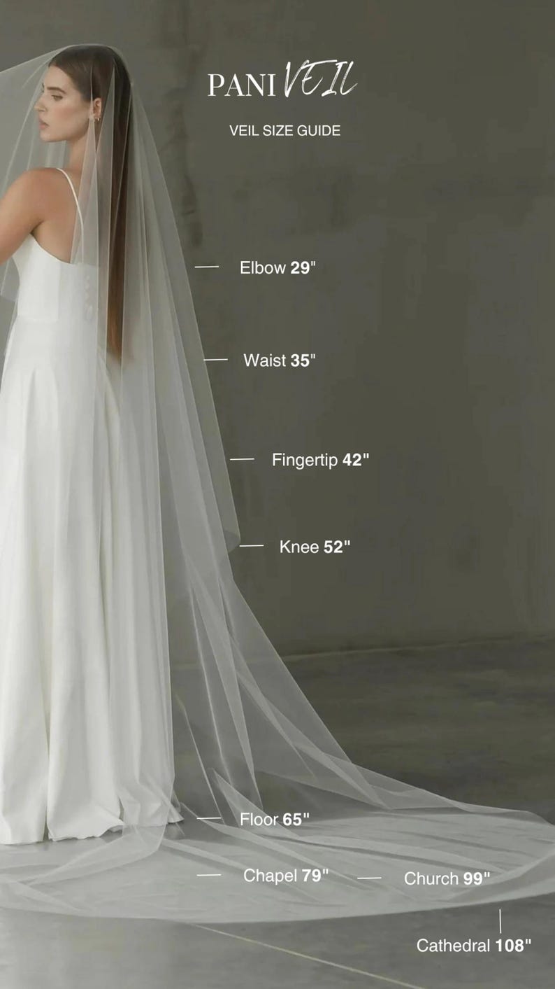 Two Layer Veil Two Tier Satin Edge Satin Ribbon 2 Tier Veil Bridal ...