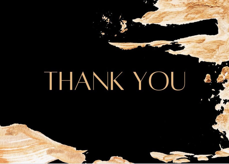 Elegant Business Thank You Card Template - Etsy