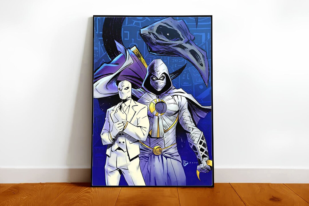 Moon Knight Poster, Moonknight Comic Version Poster on High Quality ...