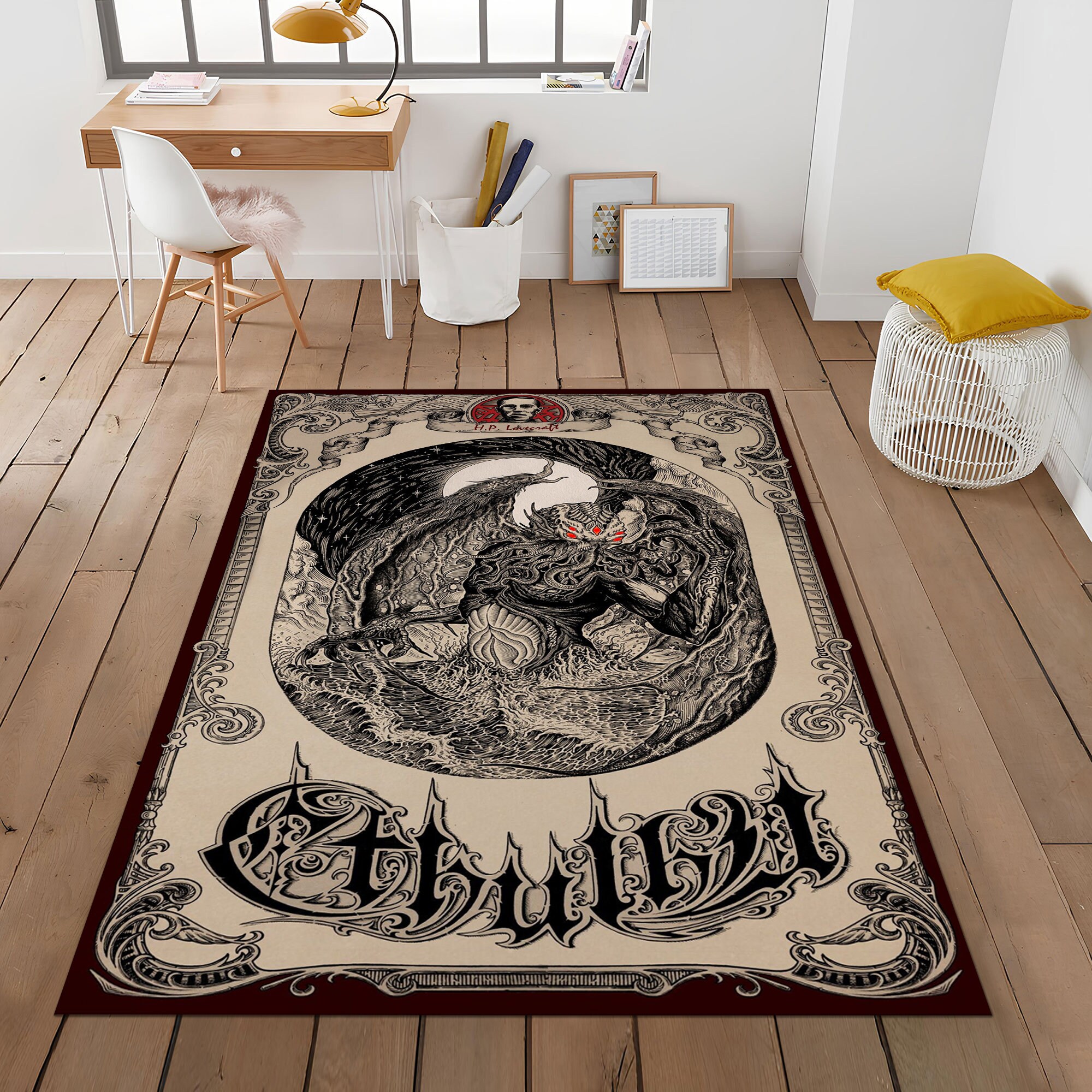 Demon Rug, Gothic Rug, Vampire Rug, Horror Rug, Fear Rug, Horror Gifts ...