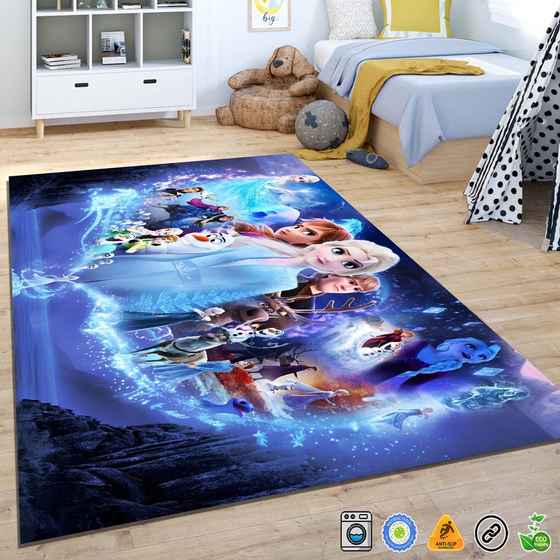 Frozen Rug,frozen, Elsa Anna Olaf Rug, Kids Room Rug, Party Rug, Gift ...