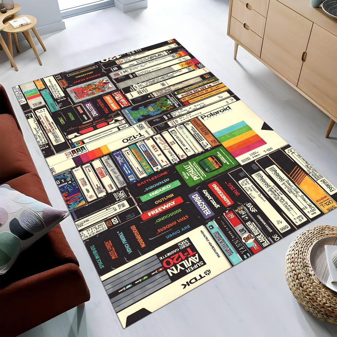 Classic Cassette Rug, 90s Rug, Tape Rug, Retro Design Rug,non Slip ...