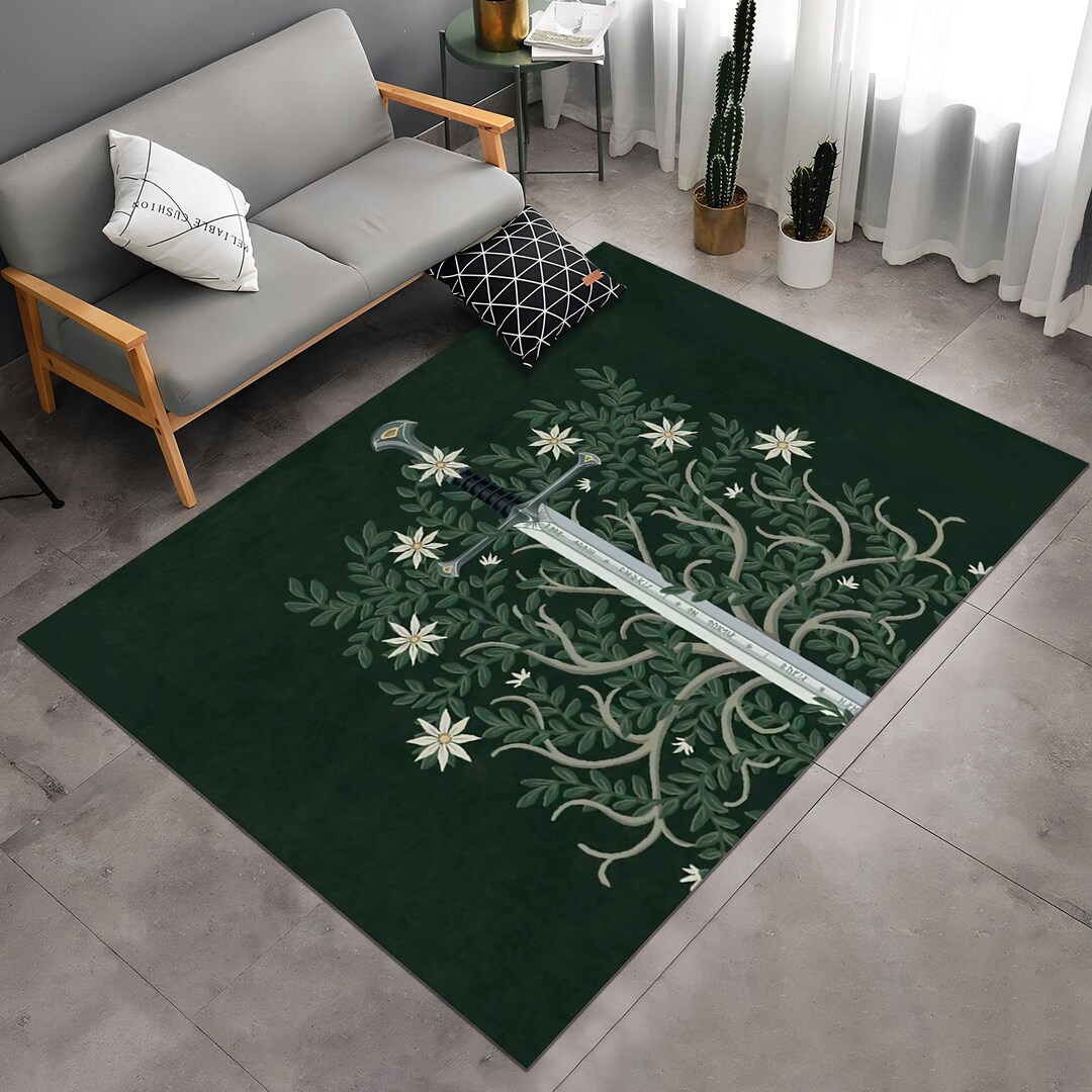 LOTR Rug, the Sword Rug, Fantastic Rug,movie Decor,popular Movie Rug ...