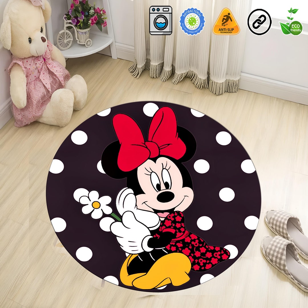 Mickey and Mini Mouse Themed Mat Anti Allergic Machine - Etsy