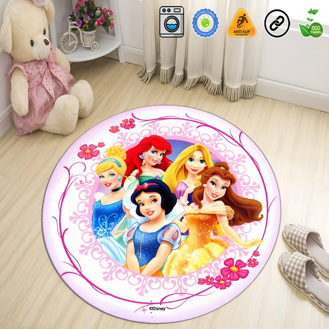 Princesses, Kids Room Rug, Rapunzel Rug, Snow White, Ariel Rug, Fa ...