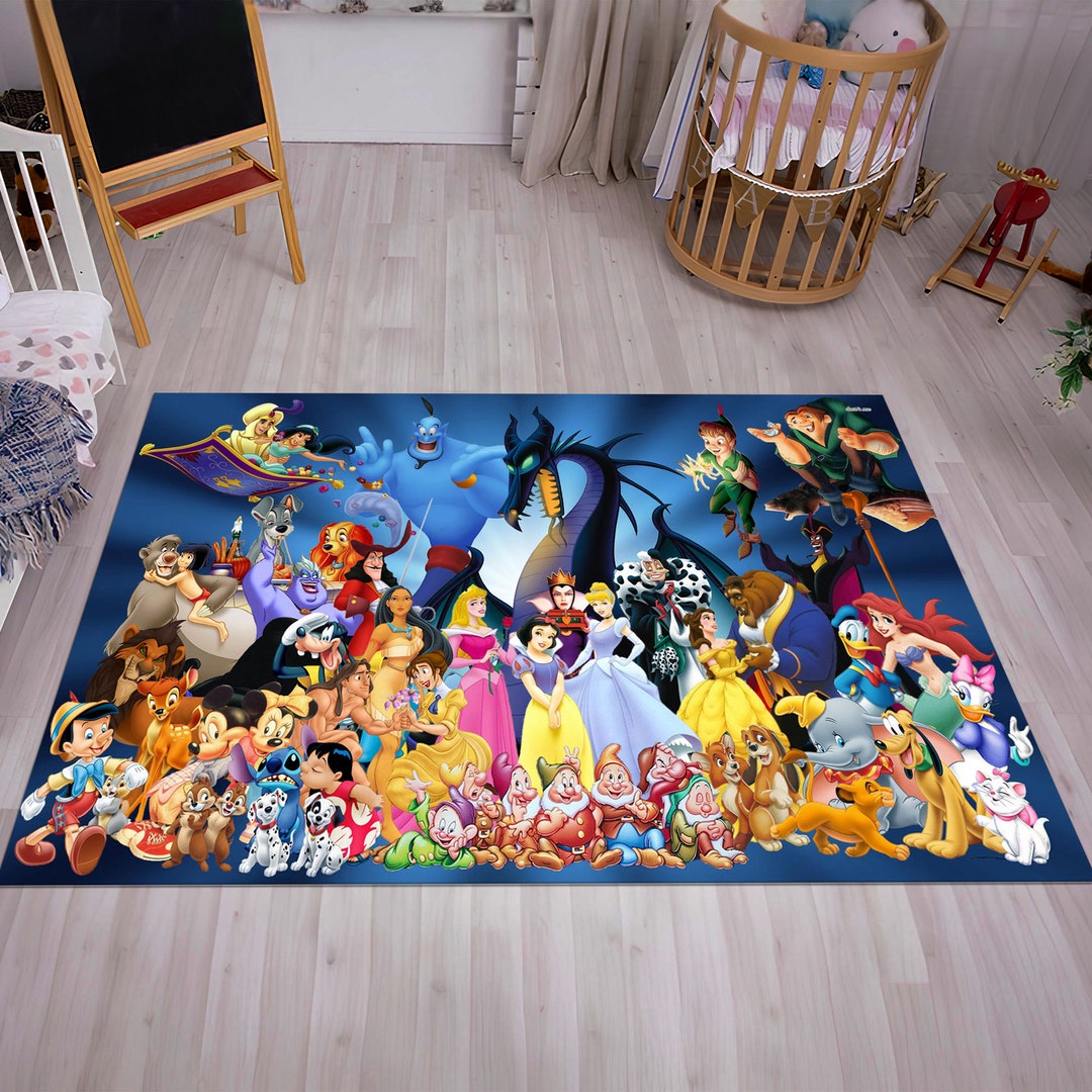 Cartoon Characters Rug,popular Characters Rug,cartoon Rug,kids Room Rug ...