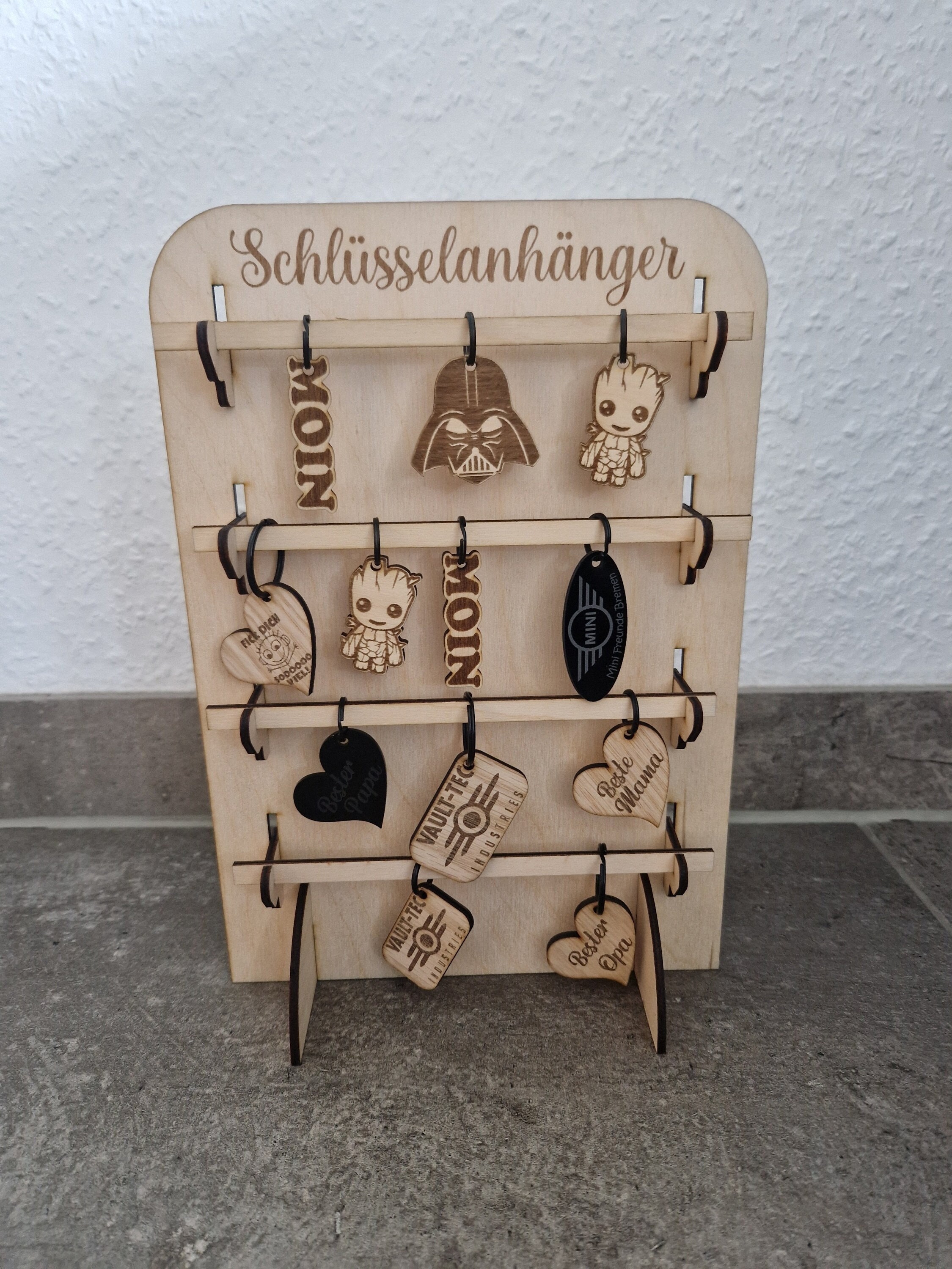 Keychain Stand Market Presentation Holder Organizer Display. Digital ...