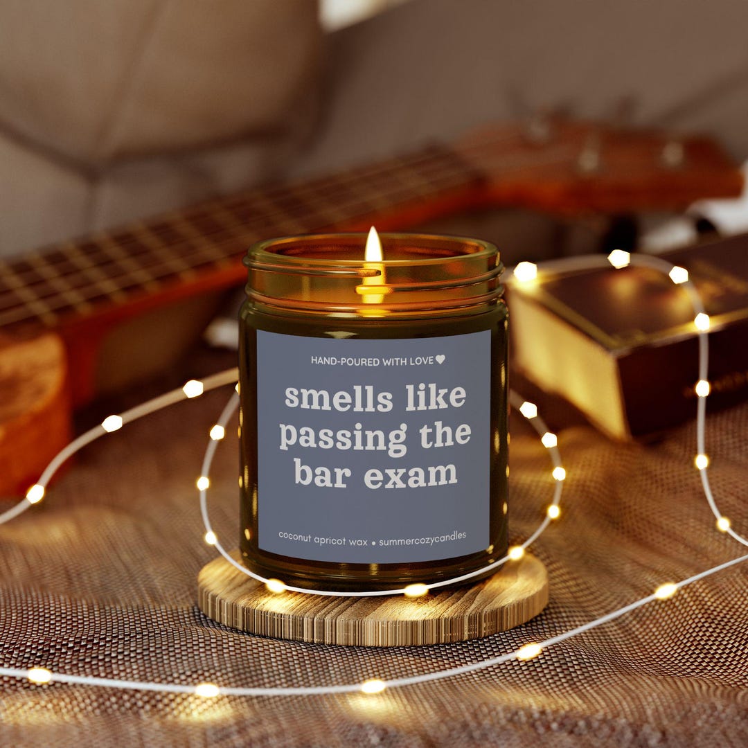 Passing the Bar Exam Candle Gift Law School Graduation Gift New ...
