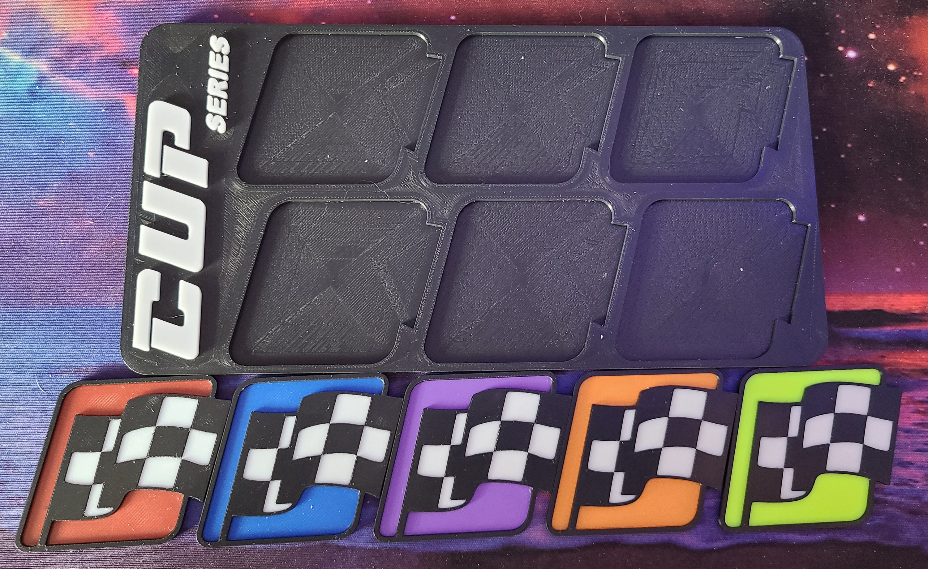 Win Flag Display Tray for Sim Racing Rig Online Racing Sim Racer Gift ...