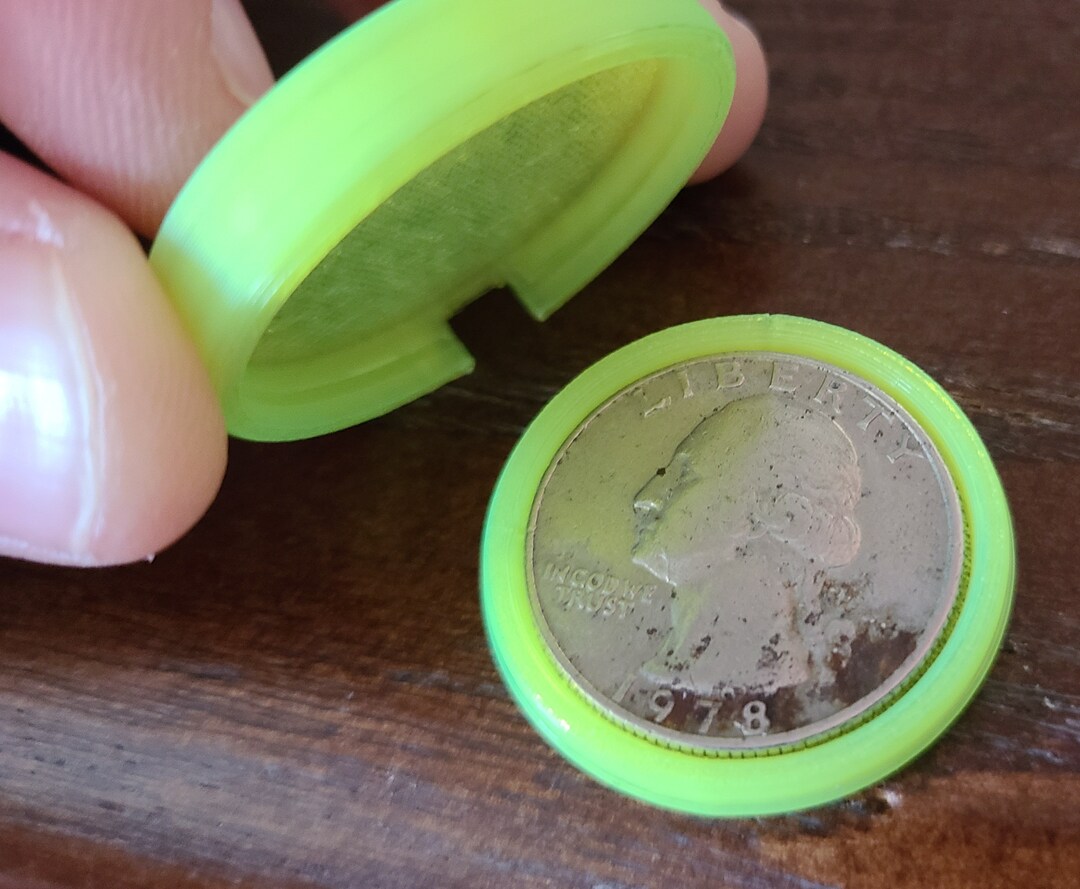 Metal Detecting Coin Holder for Quarter Dime Nickel or Penny Prank Gift ...